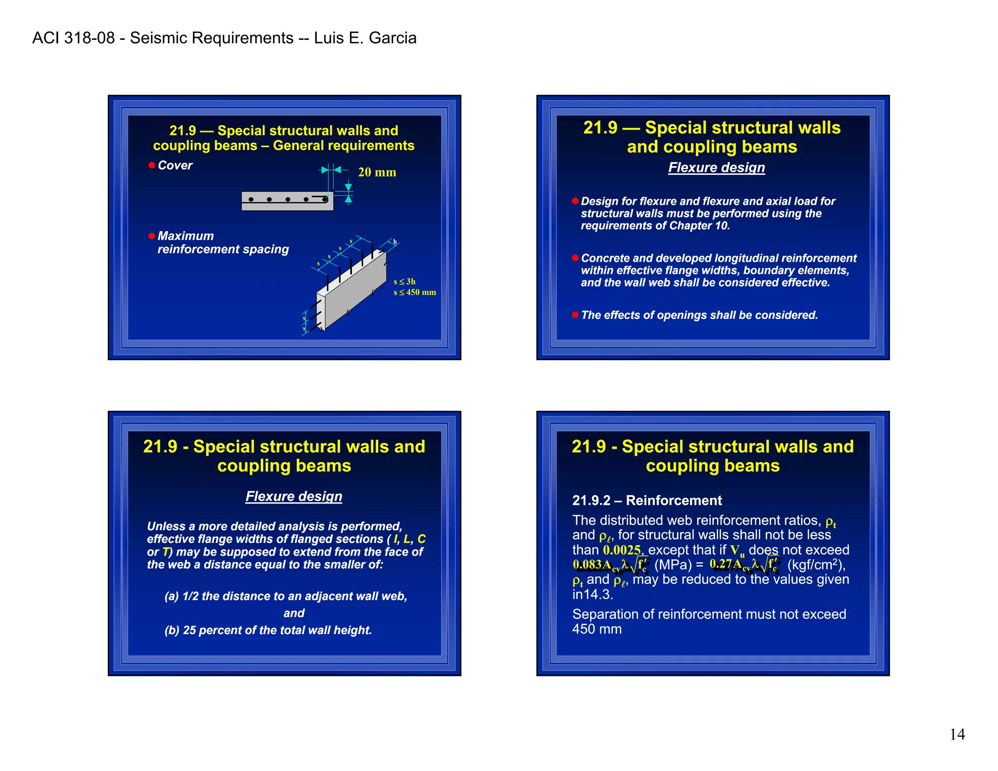 Aci 318 08-seismic-requirements-l e garcia | PDF