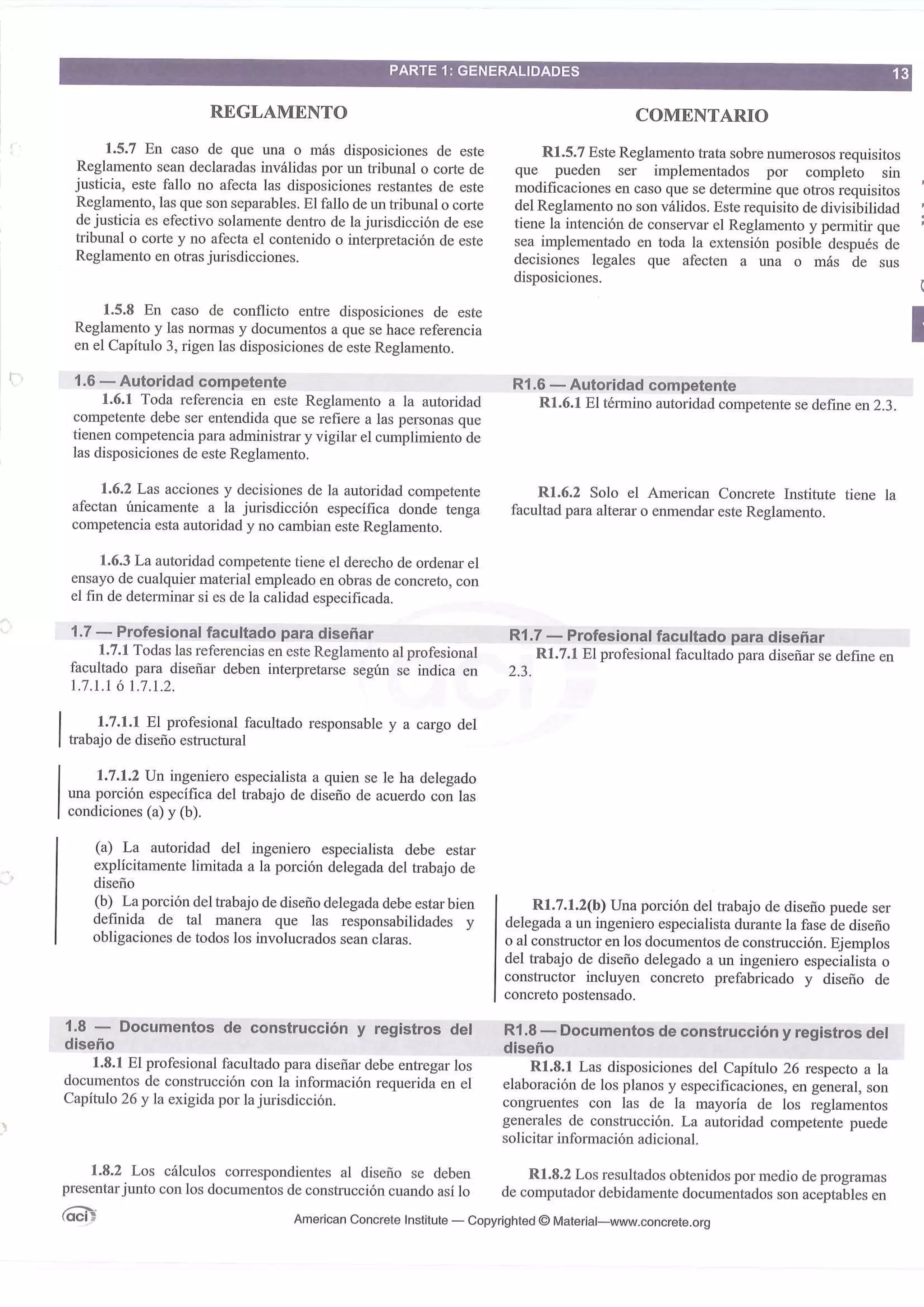 ACI 318 - 19 (Español-Sistema Internacional) | PDF