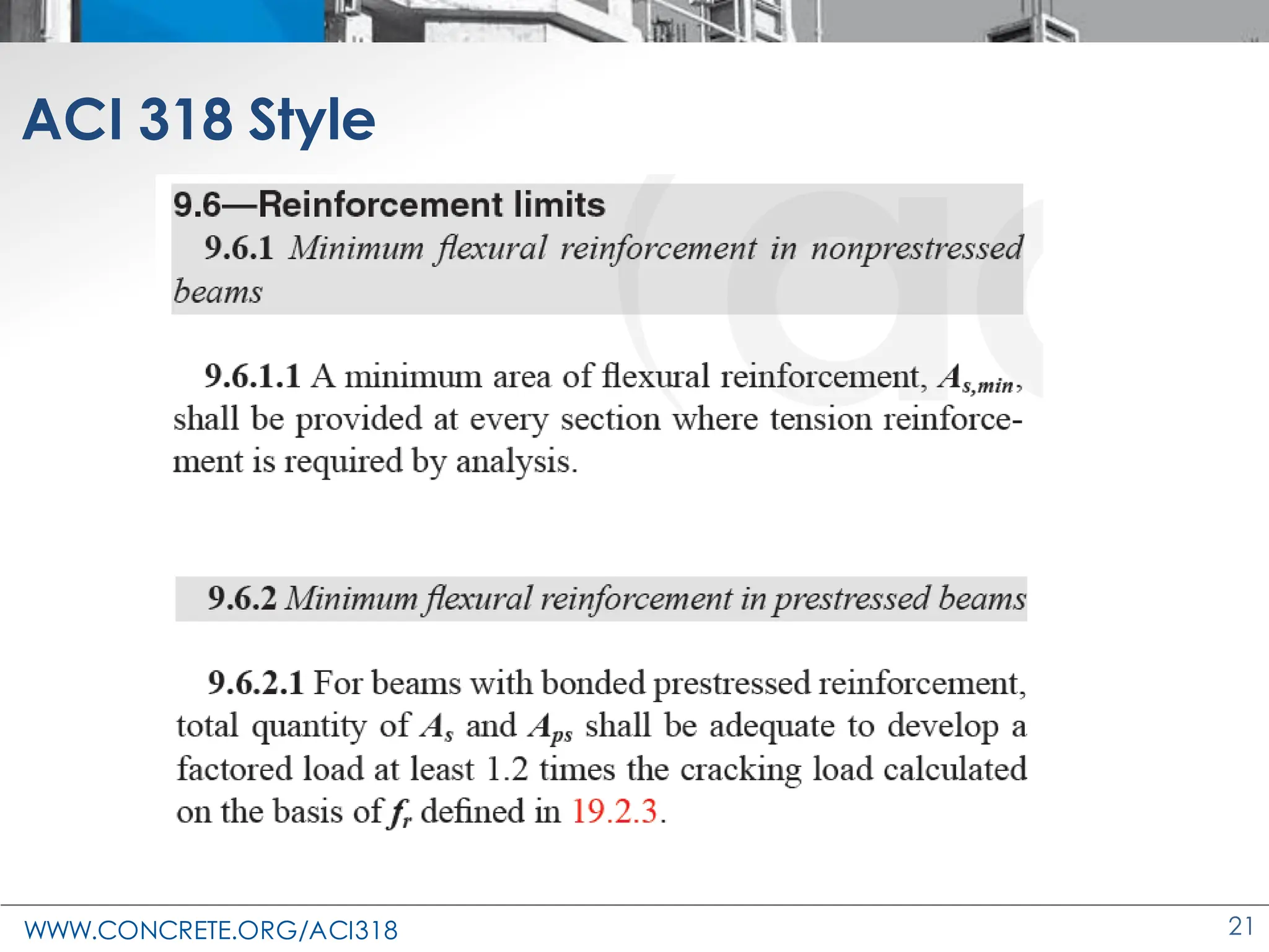 ACI 318-19 Presentation - changes to the concrete design standard | PDF ...