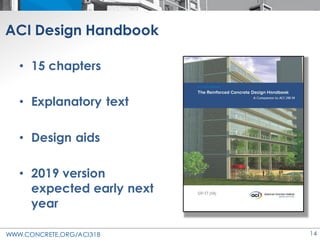 ACI 318-19 Presentation - changes to the concrete design standard | PDF