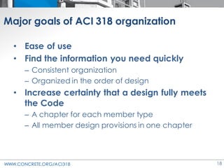 ACI 318-19 Presentation - changes to the concrete design standard | PDF