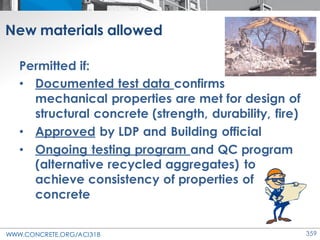 ACI 318-19 Presentation - changes to the concrete design standard | PDF