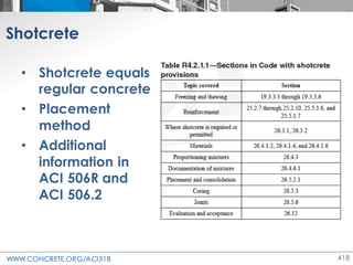 ACI 318-19 Presentation - changes to the concrete design standard | PDF
