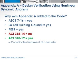ACI 318-19 Presentation - changes to the concrete design standard | PDF