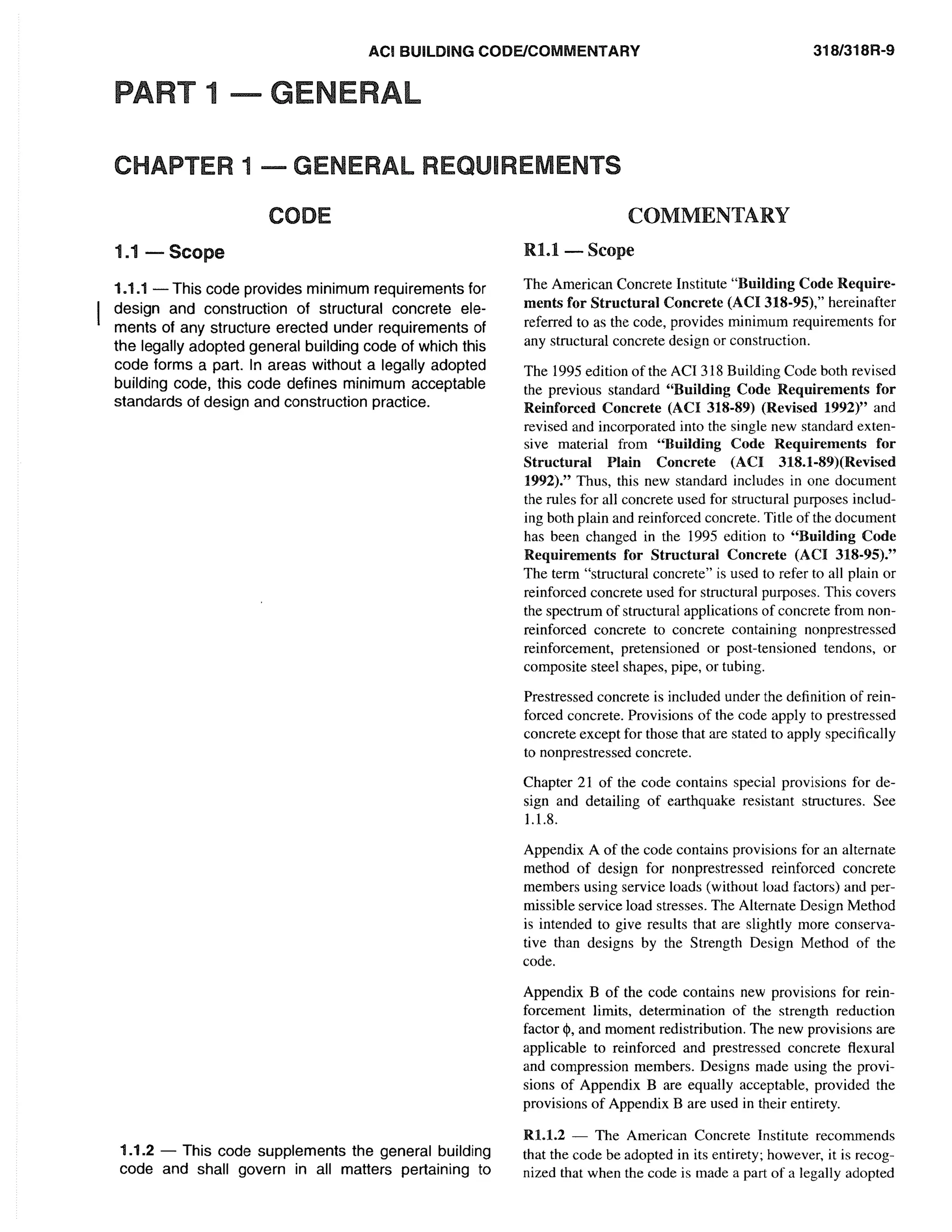 American Concrete Institute ACI 318 Codes | PDF
