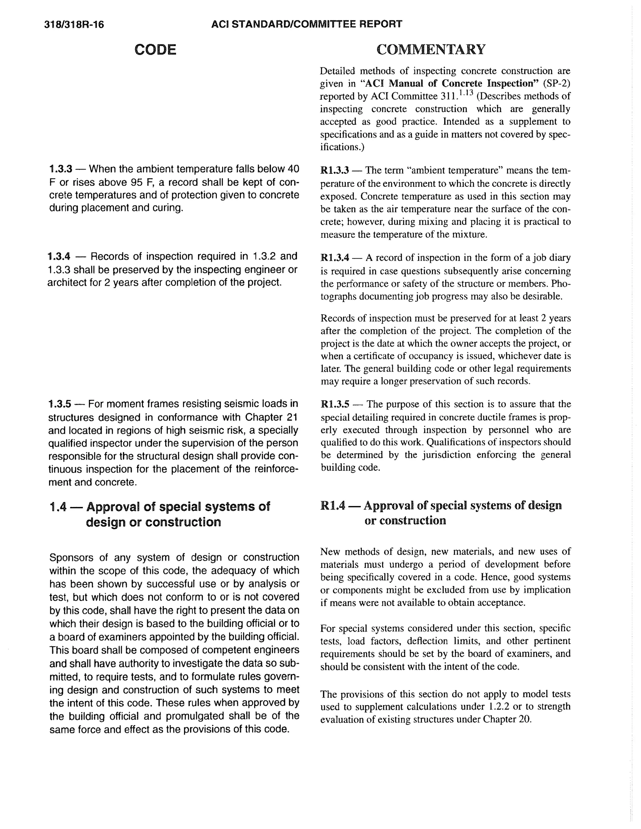 American Concrete Institute ACI 318 Codes | PDF