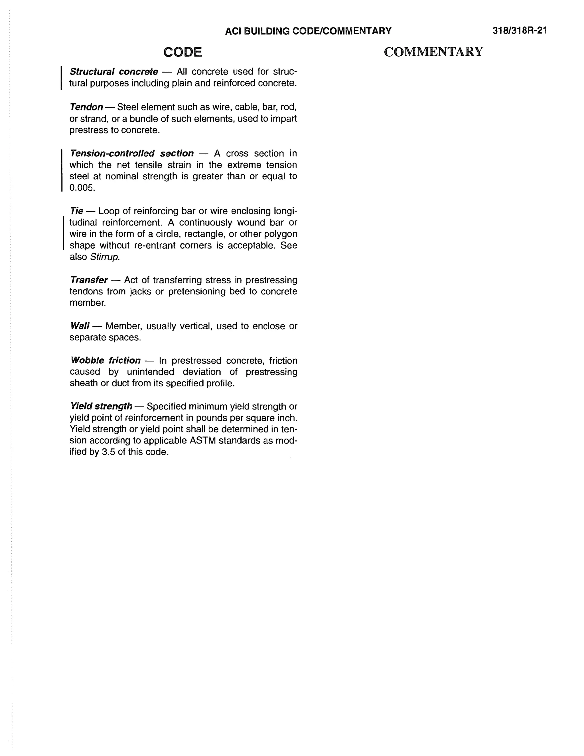 American Concrete Institute ACI 318 Codes | PDF