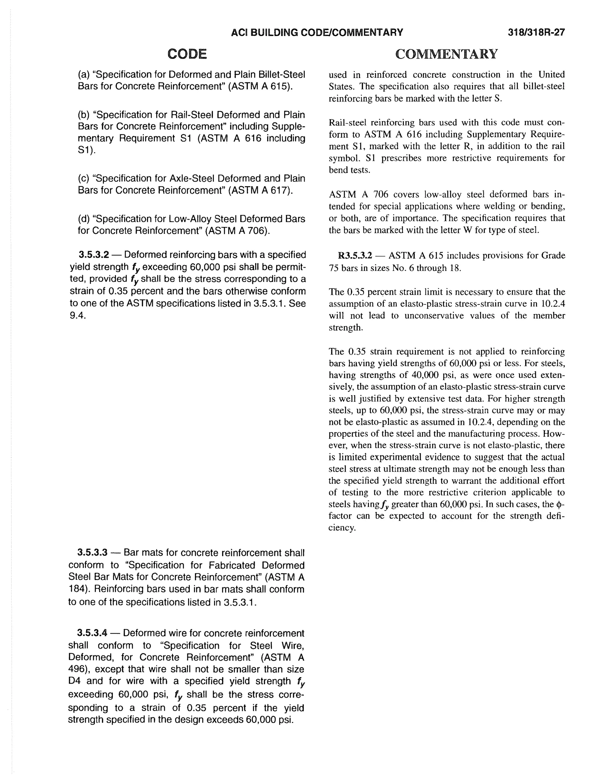 American Concrete Institute ACI 318 Codes | PDF