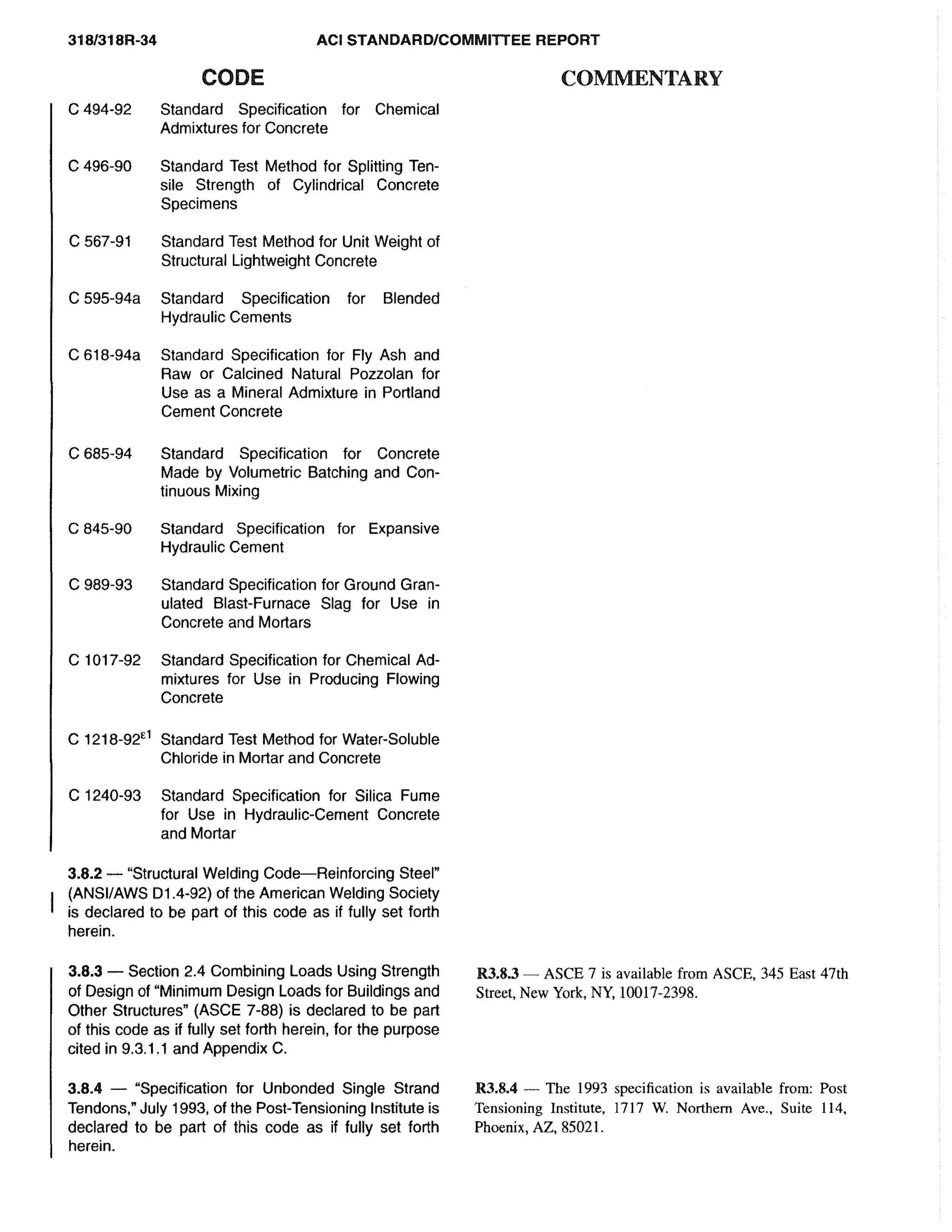 American Concrete Institute ACI 318 Codes | PDF