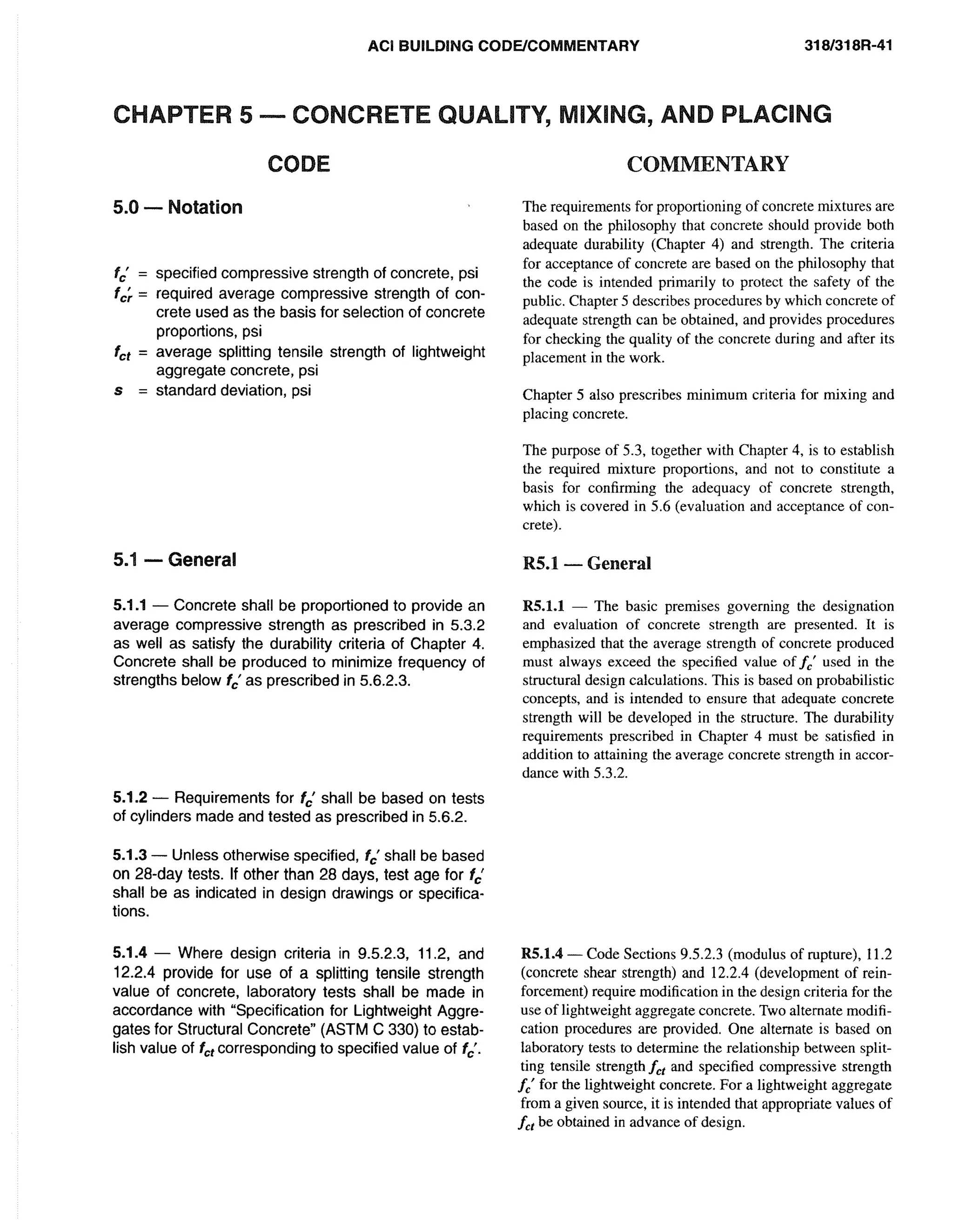 American Concrete Institute ACI 318 Codes | PDF