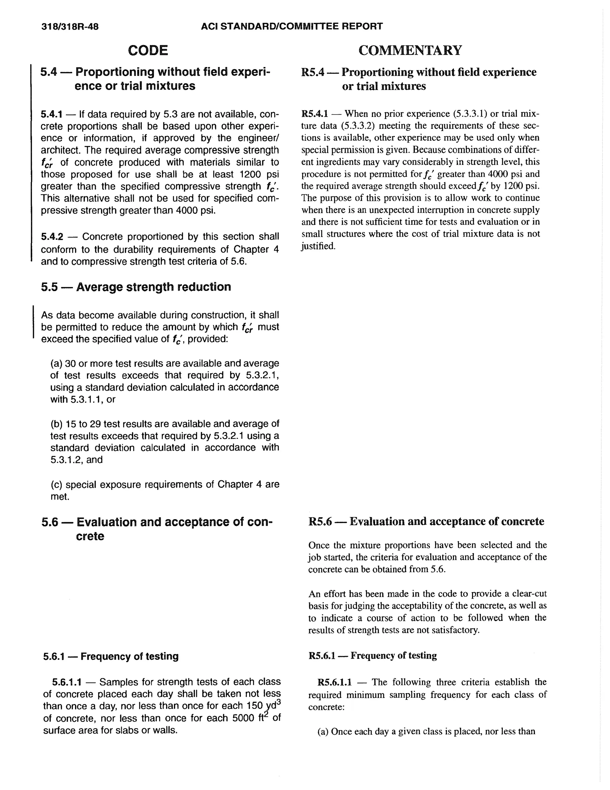 American Concrete Institute ACI 318 Codes | PDF