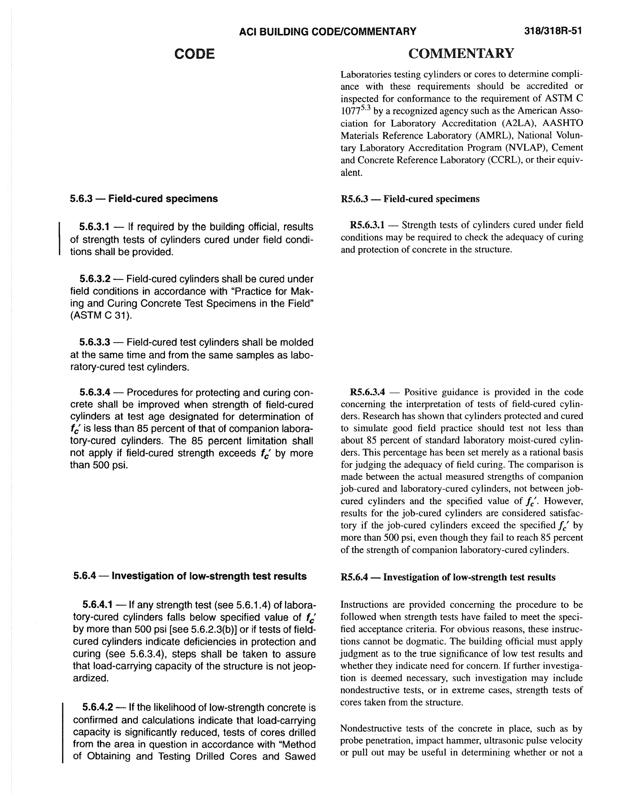 American Concrete Institute ACI 318 Codes | PDF
