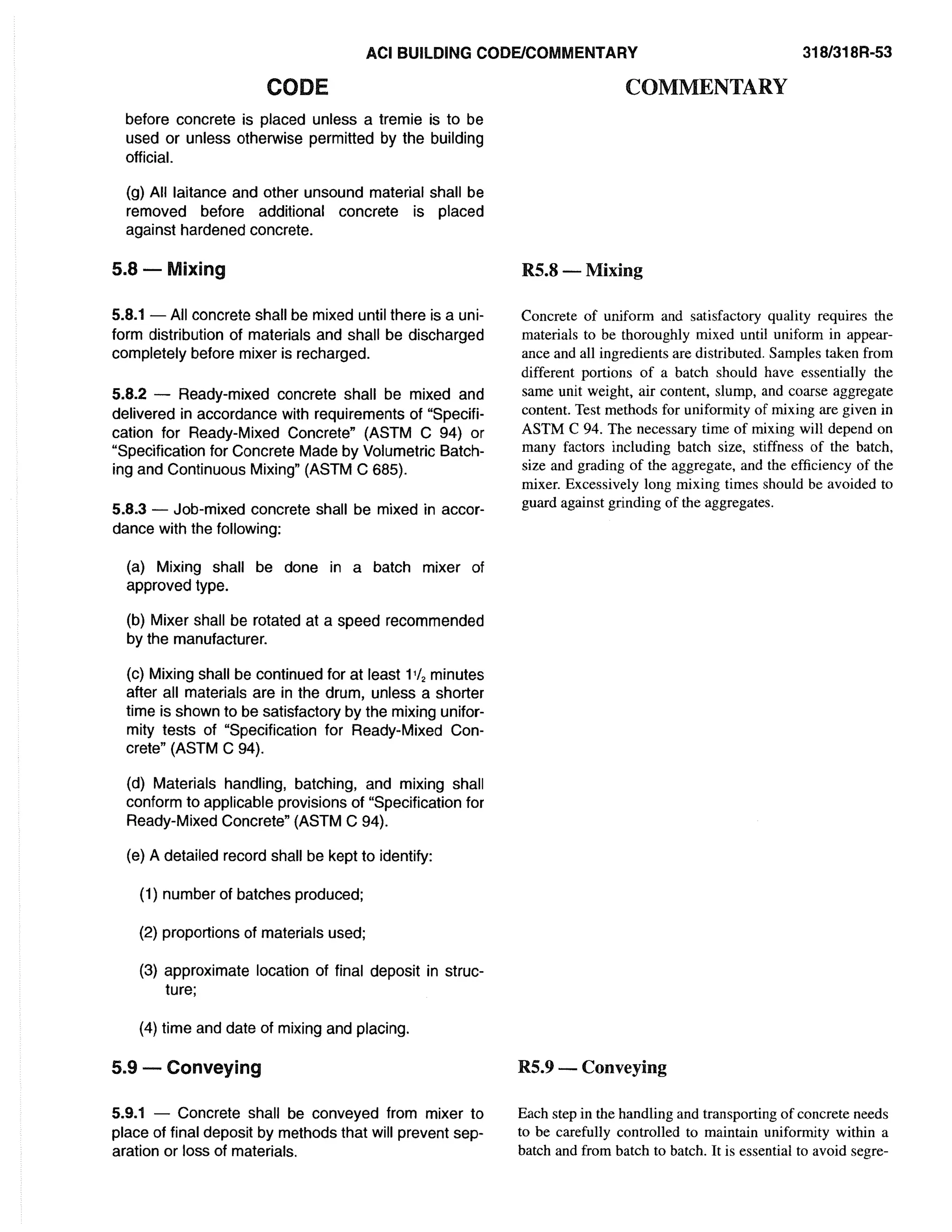 American Concrete Institute ACI 318 Codes | PDF