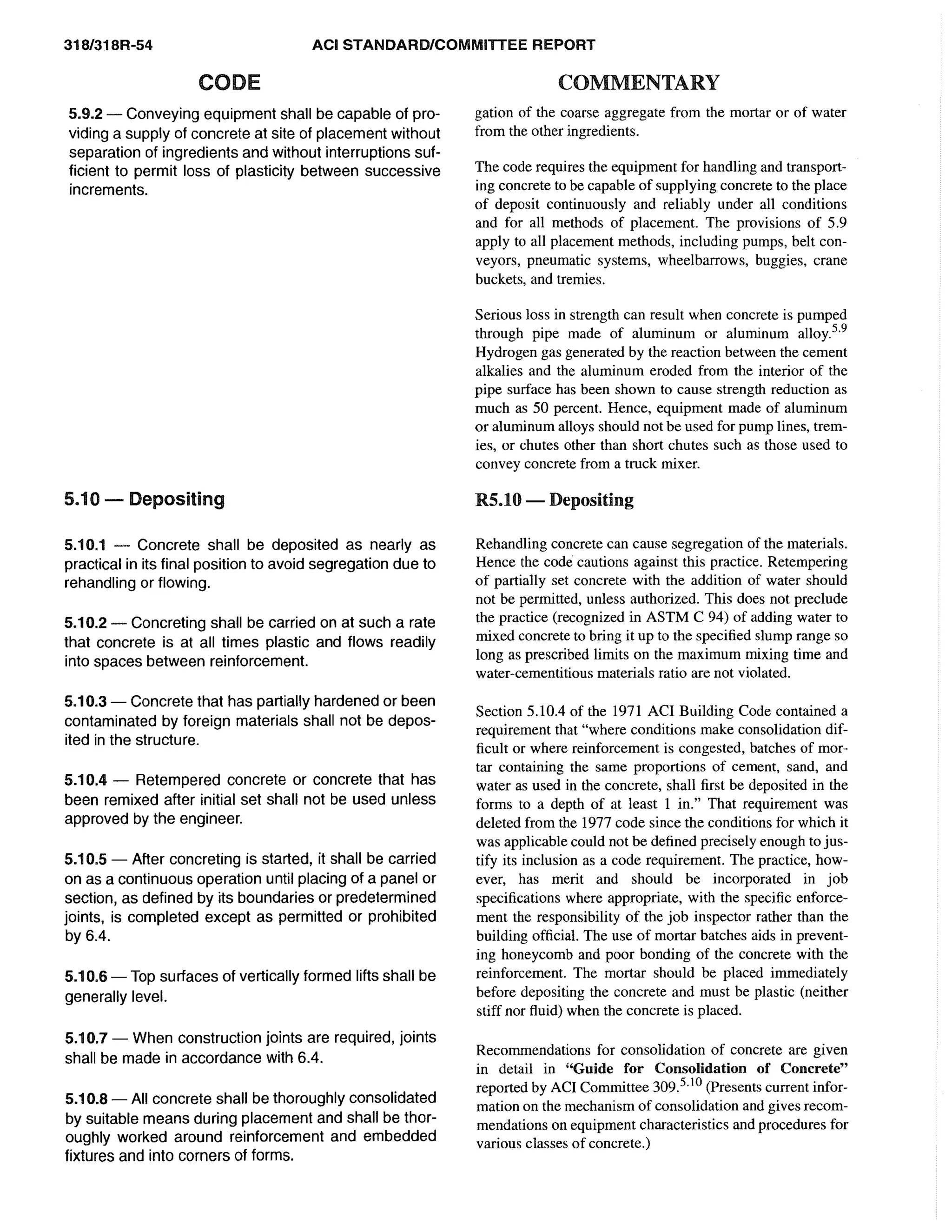 American Concrete Institute ACI 318 Codes | PDF