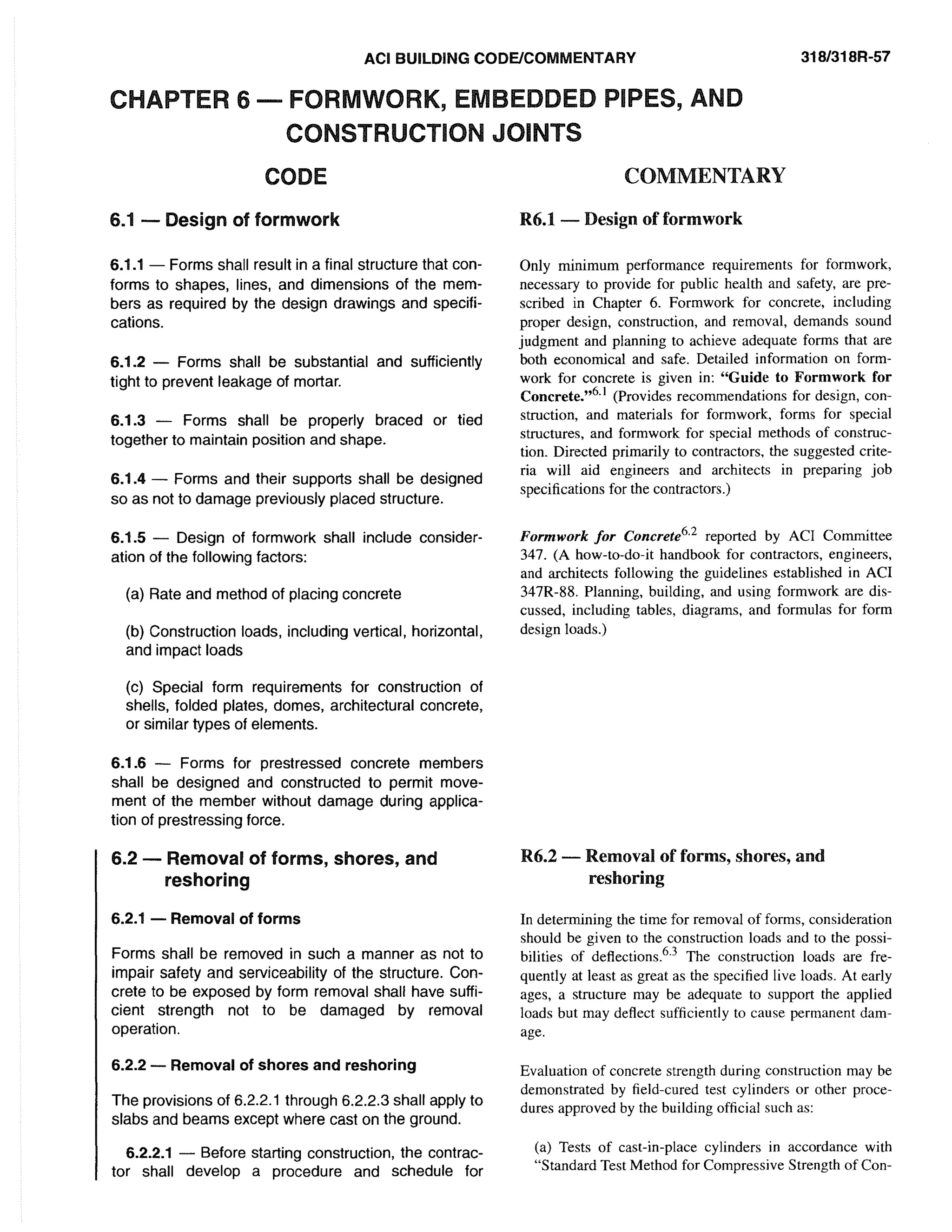 American Concrete Institute ACI 318 Codes | PDF