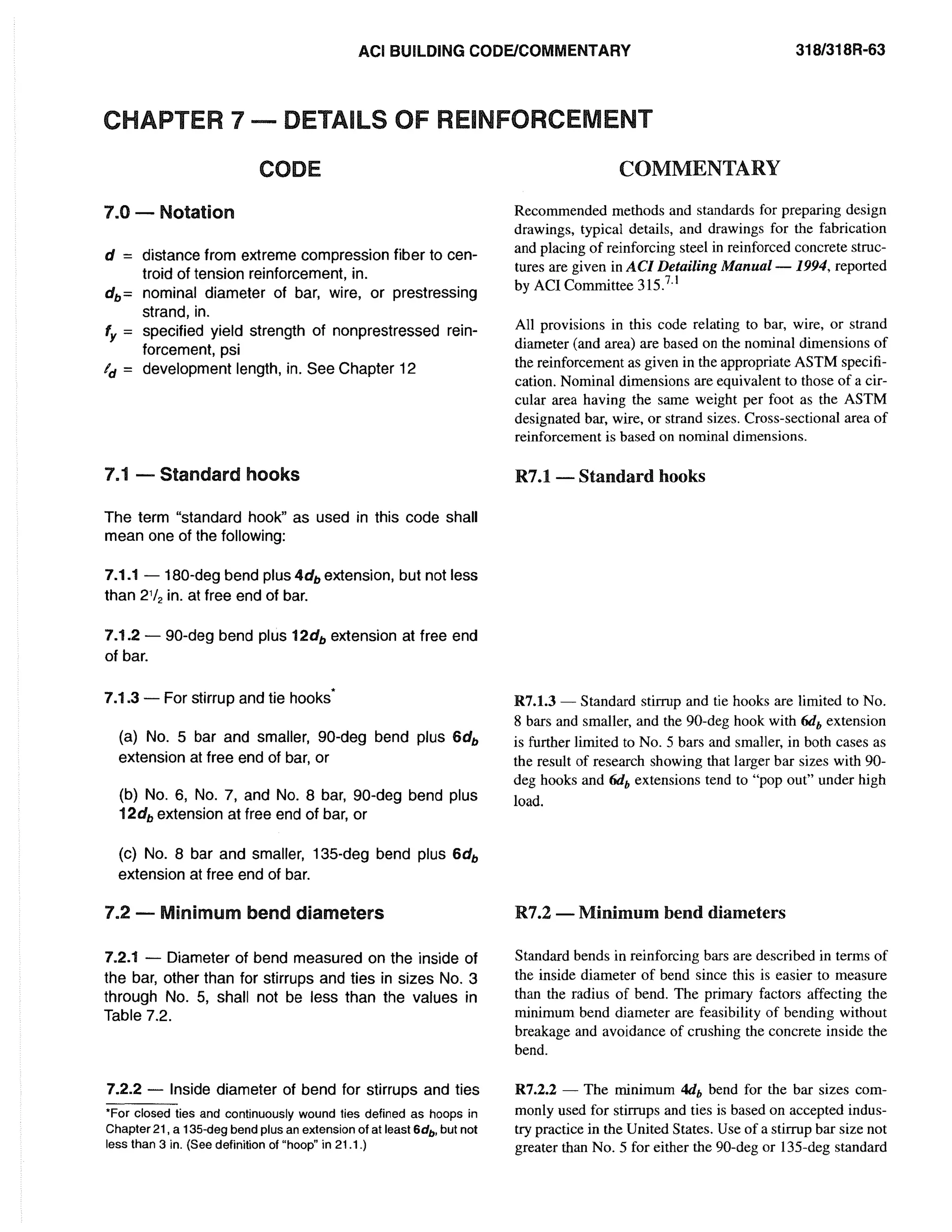 American Concrete Institute ACI 318 Codes | PDF