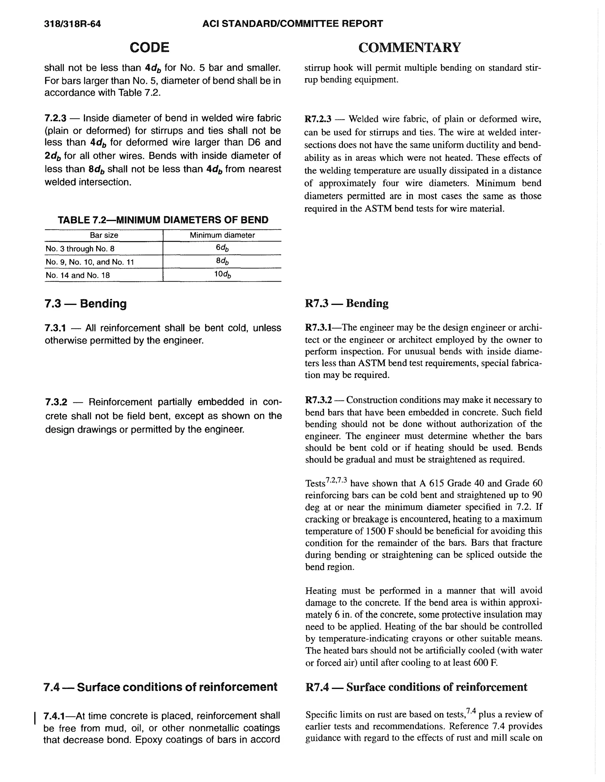 American Concrete Institute ACI 318 Codes | PDF