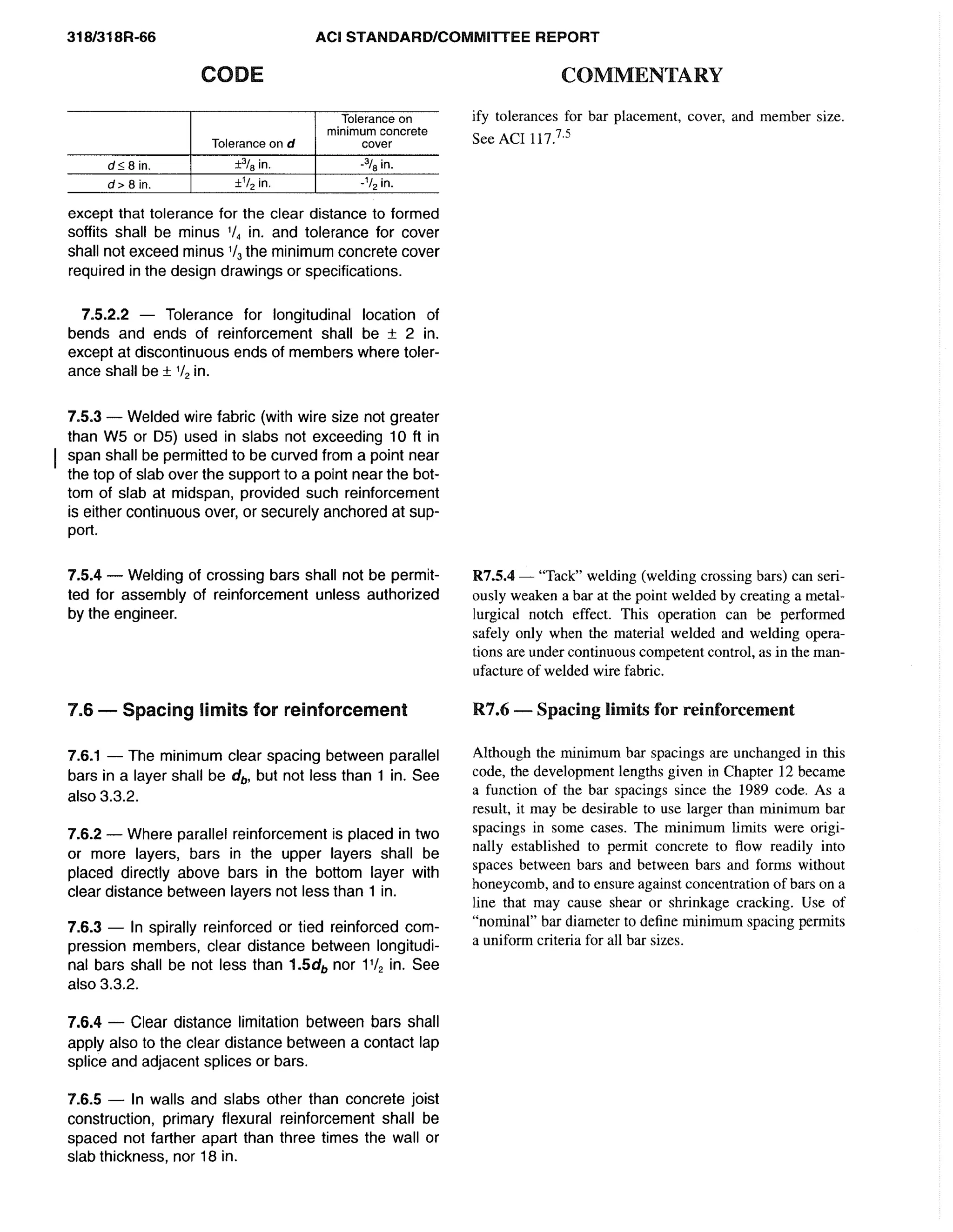 American Concrete Institute ACI 318 Codes | PDF