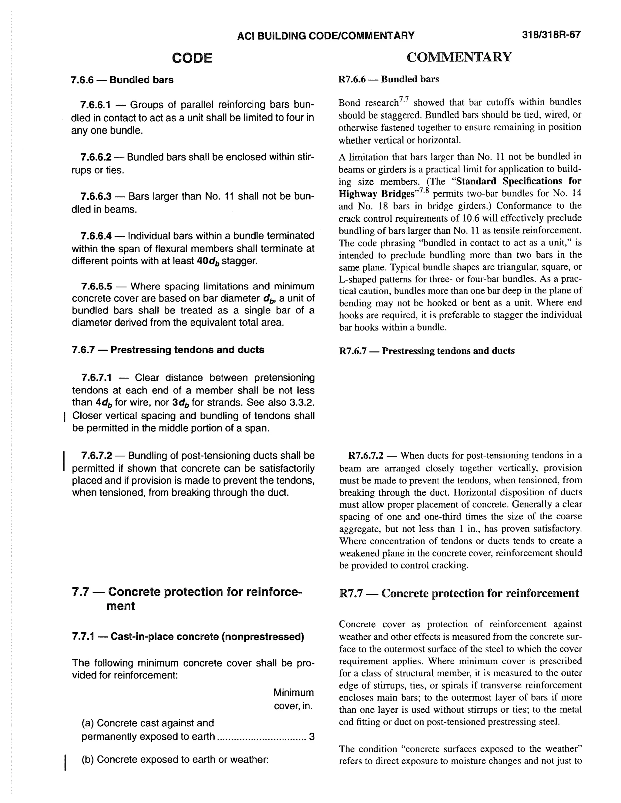 American Concrete Institute ACI 318 Codes | PDF