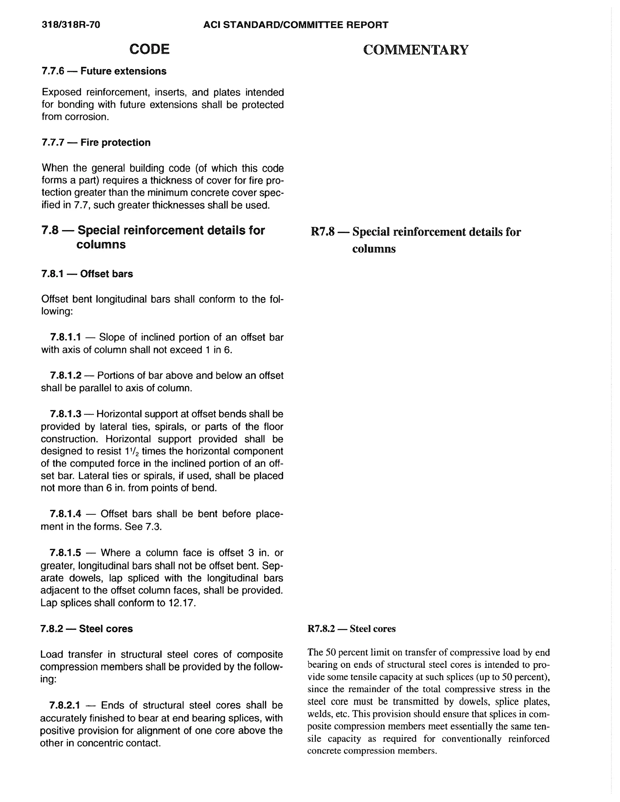 American Concrete Institute ACI 318 Codes | PDF