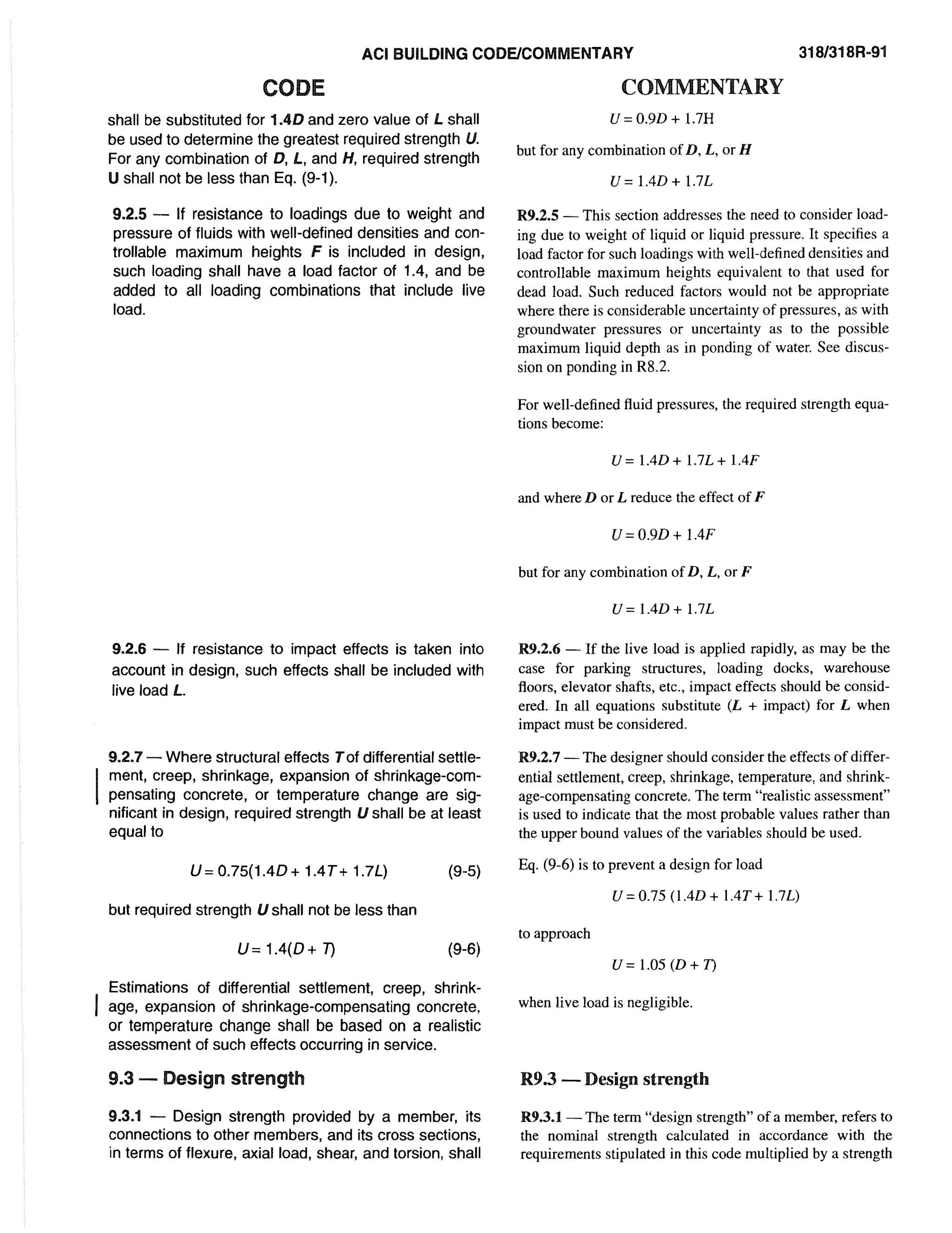 American Concrete Institute ACI 318 Codes | PDF