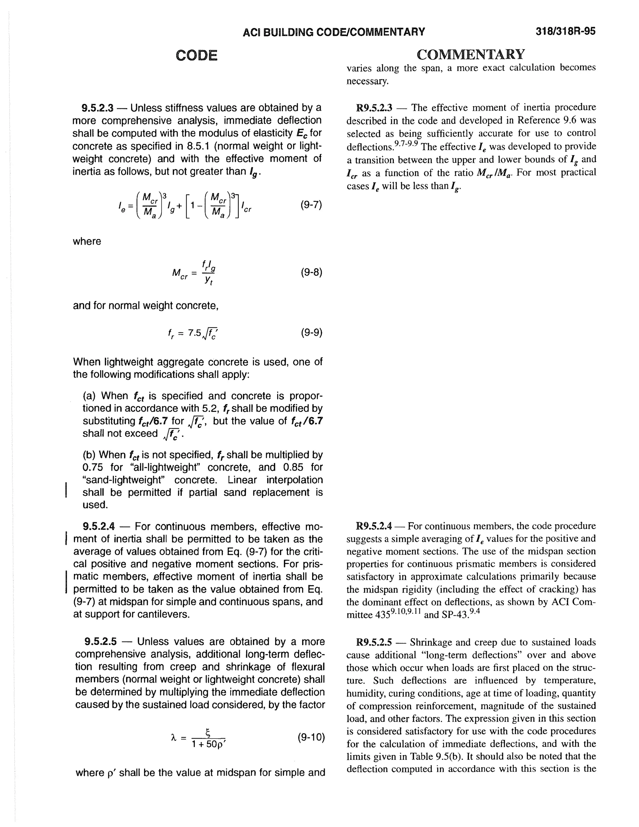 American Concrete Institute ACI 318 Codes | PDF