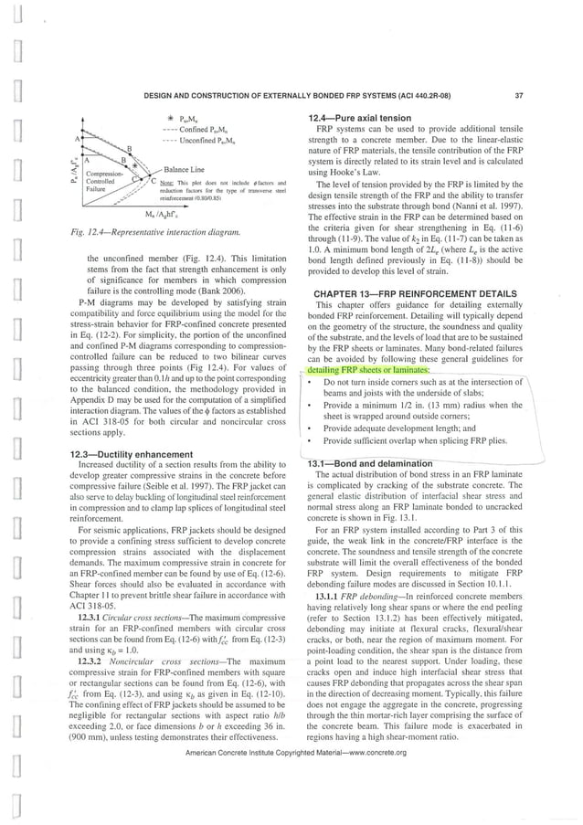 ACI 440.2R-08 Guide for the design and construction of externally bonded FRP systems for ...