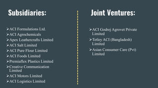 BCG Matrix of ACI | PPTX