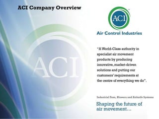 ACI company overview 2011 | PPT