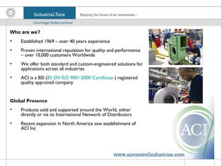 ACI company overview 2011 | PPT