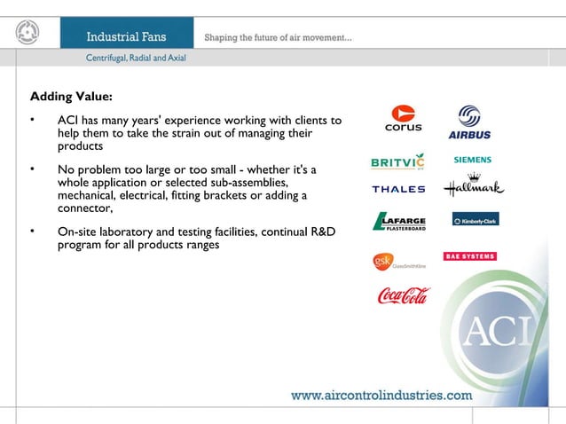ACI company overview 2011 | PPT