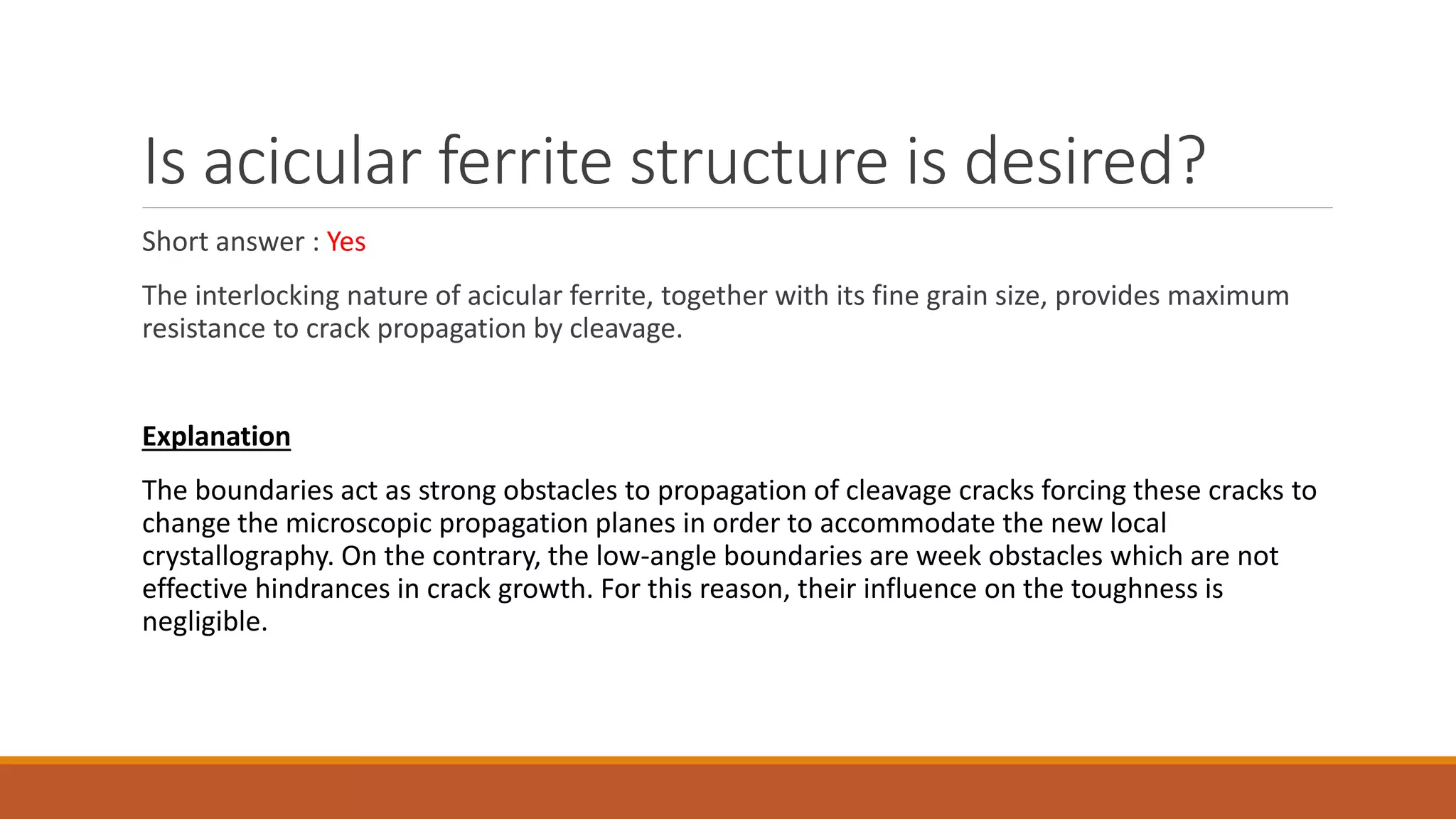 Acicular ferrite transformation | PPTX