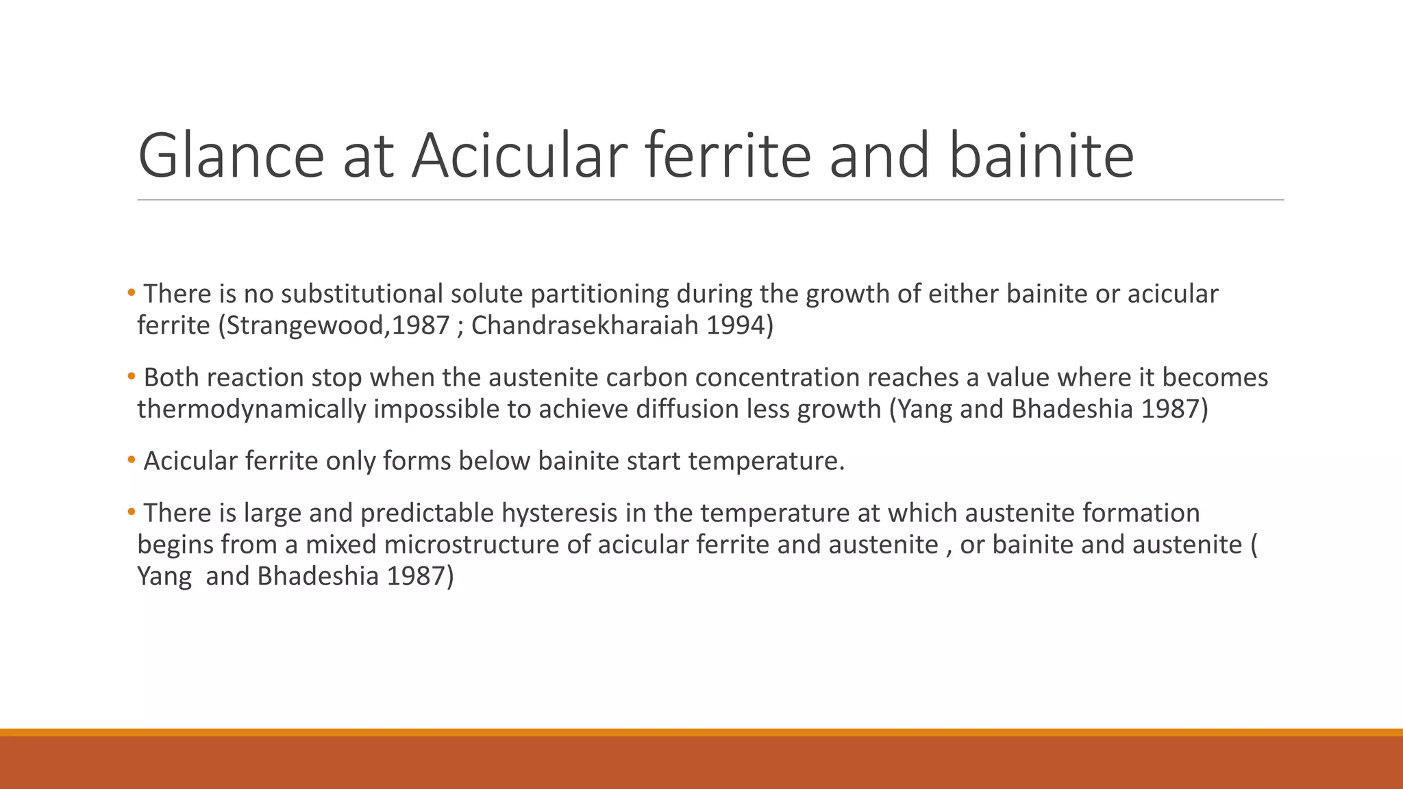 Acicular ferrite transformation | PPTX