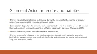 Acicular ferrite transformation | PPTX
