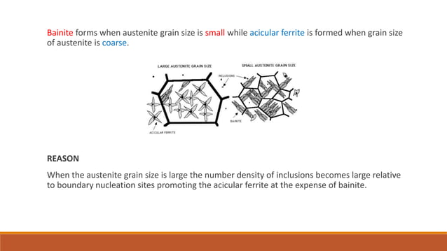 Acicular ferrite transformation | PPTX