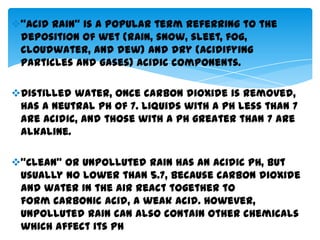 Acid rain | PPT