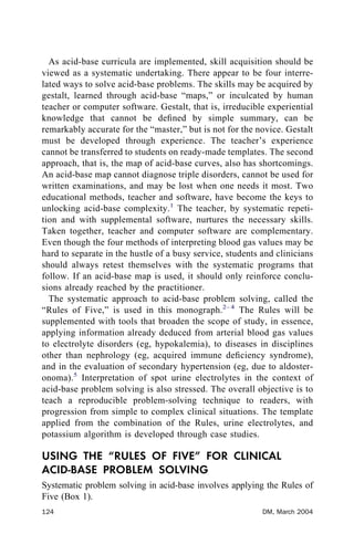 Primer on clinical acid-base problem solving | PDF