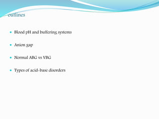 Acid-base disorders | PPT
