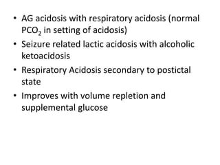 Acid-Base disorders and ICU deaths morbidity | PPT