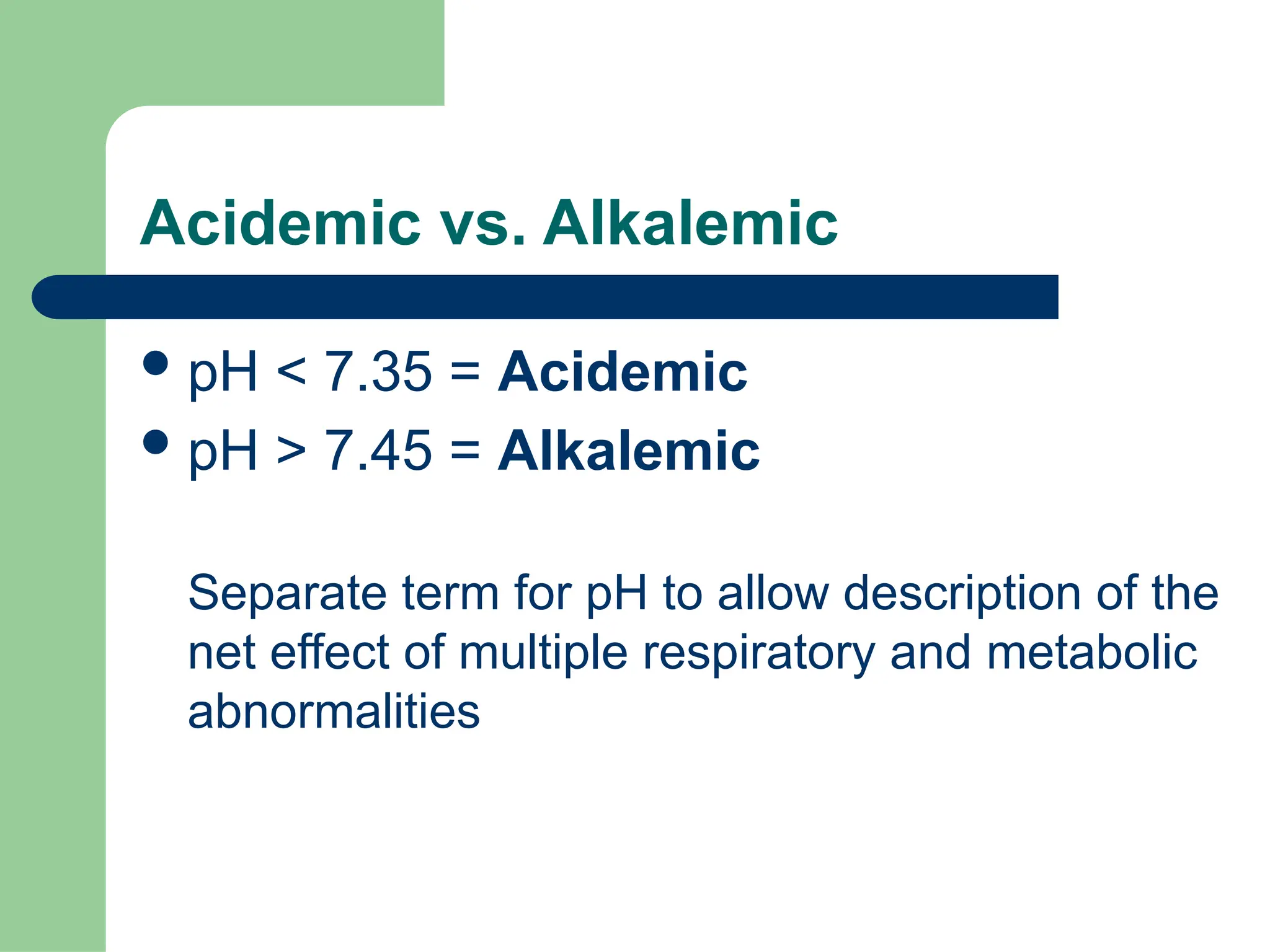 Acid-Base Analysis examples.presentation | PPT