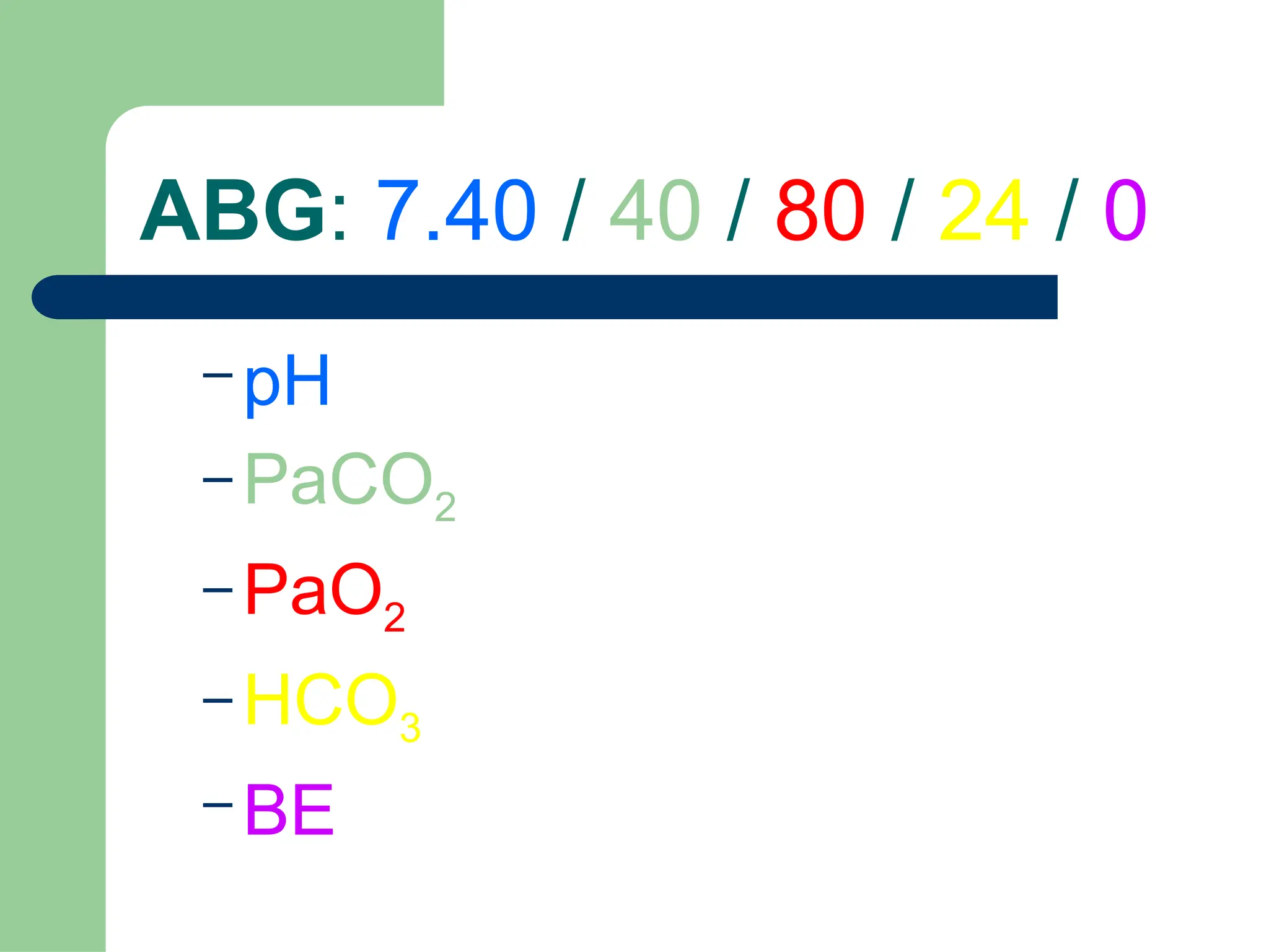 Acid-Base Analysis examples.presentation | PPT