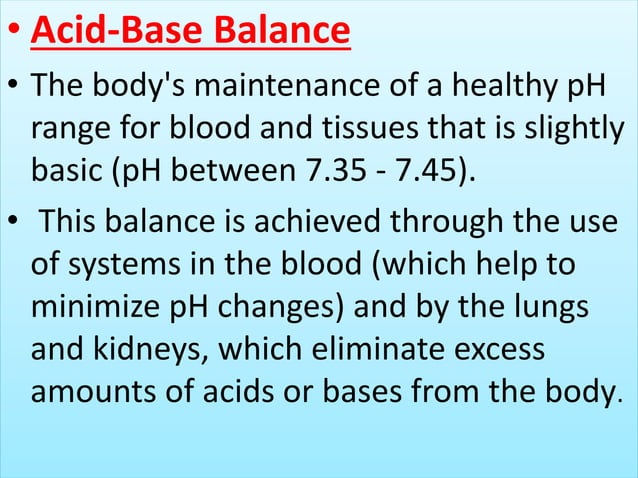 Acid base balance | PPT