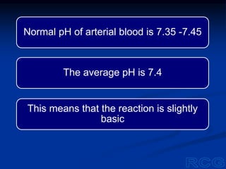 Acid base balance - Regulation of pH of body fluids | PPTX