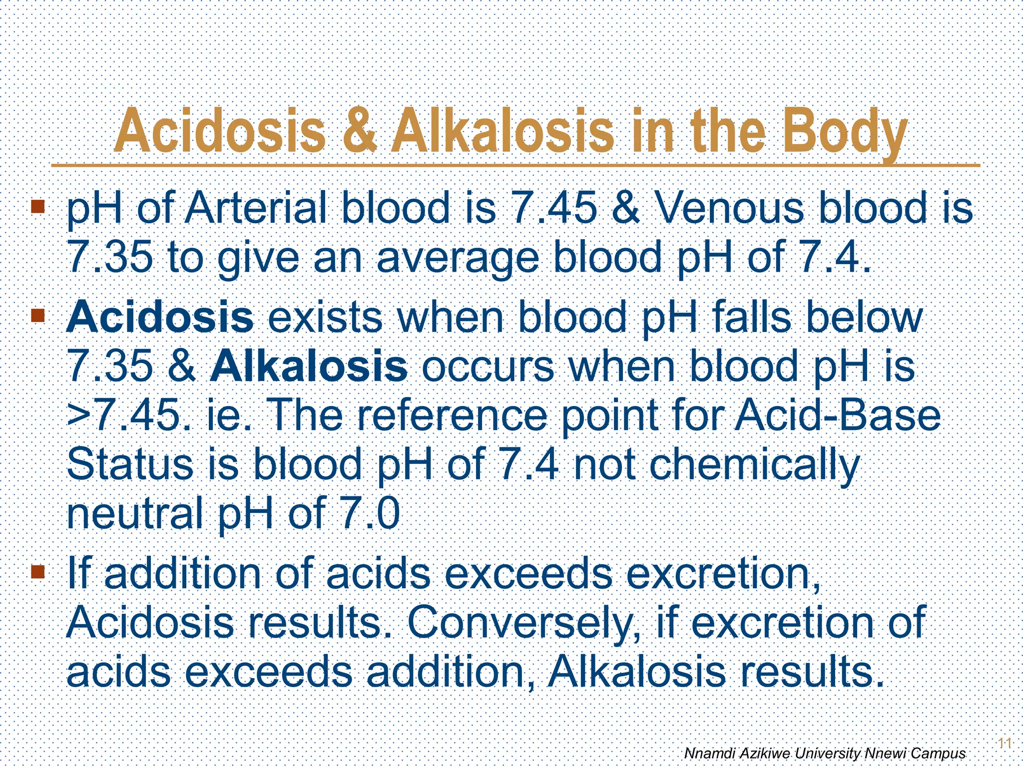 Acid-Base Homeostasis | PPTX