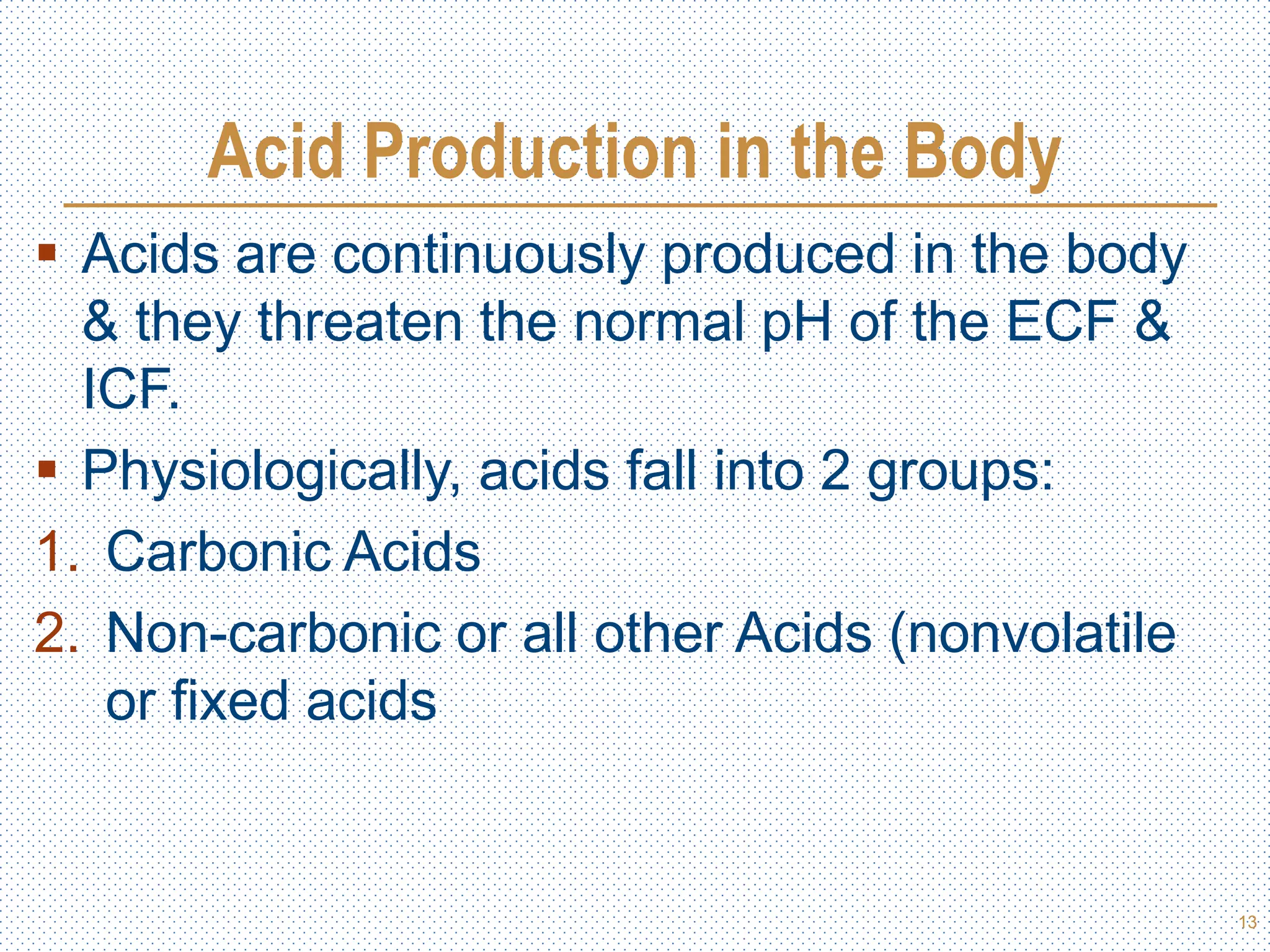 Acid-Base Homeostasis | PPTX | Lung and Respiratory Health | Diseases ...