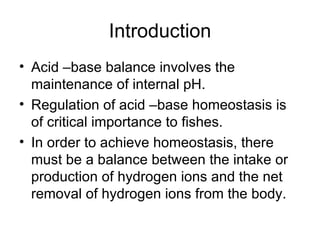 Acid Base Balance In Fishes | PPT