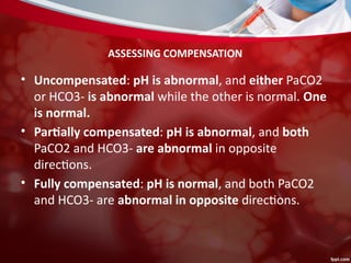 Acid-base balance lectures. Respiratory and metabolic acidosis and ...