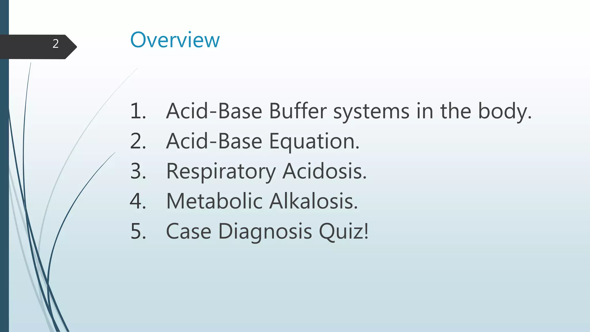 Acid base disorders | PPTX