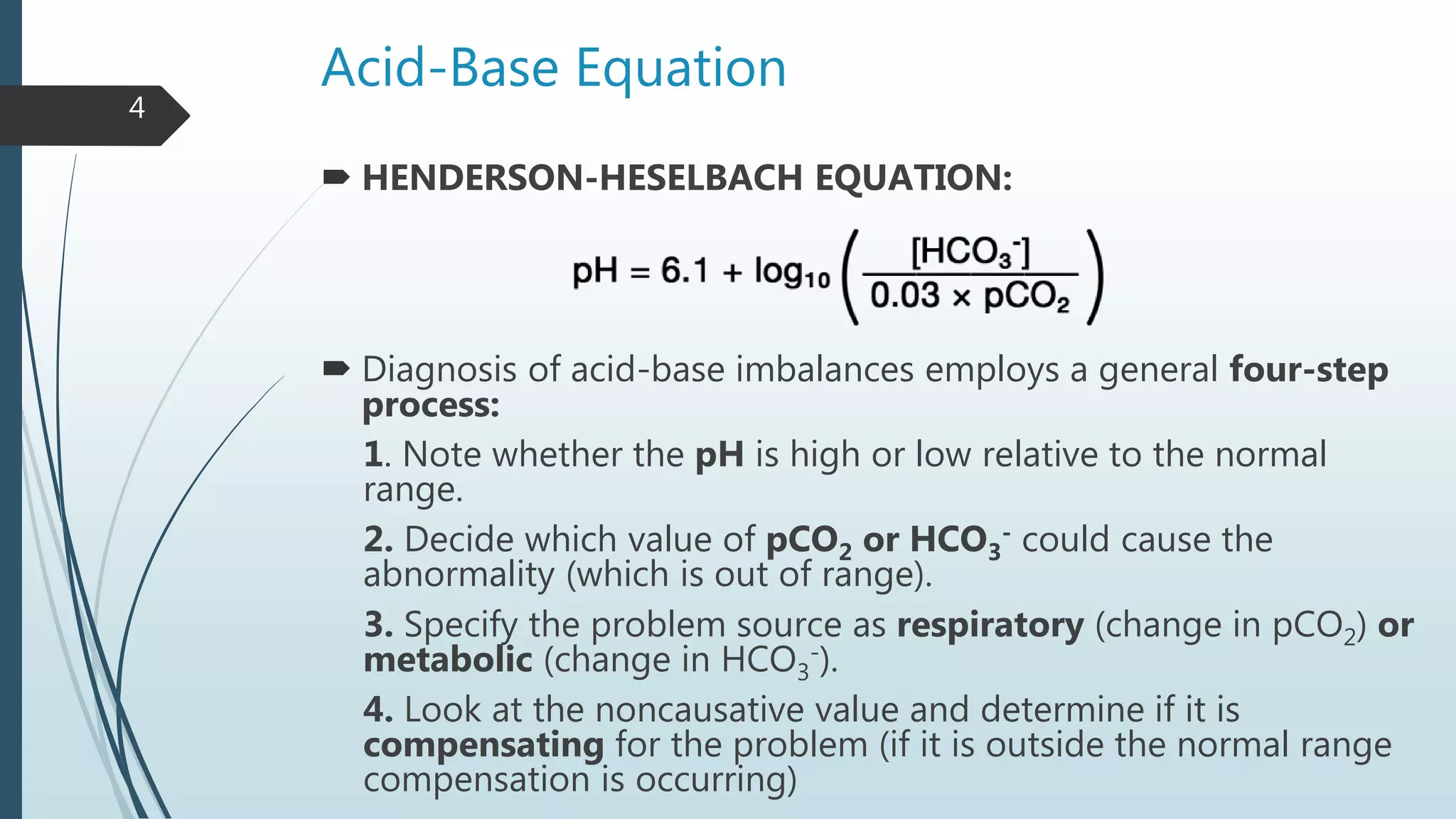Acid base disorders | PPTX