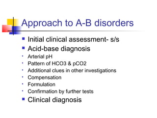 Acid base disorders | PPT